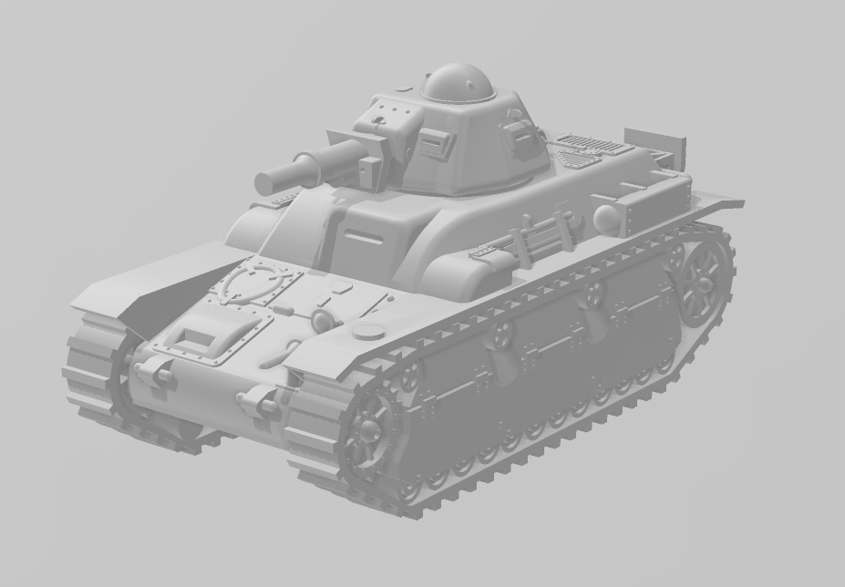 Renault R40 avec canon long - 3DForge
