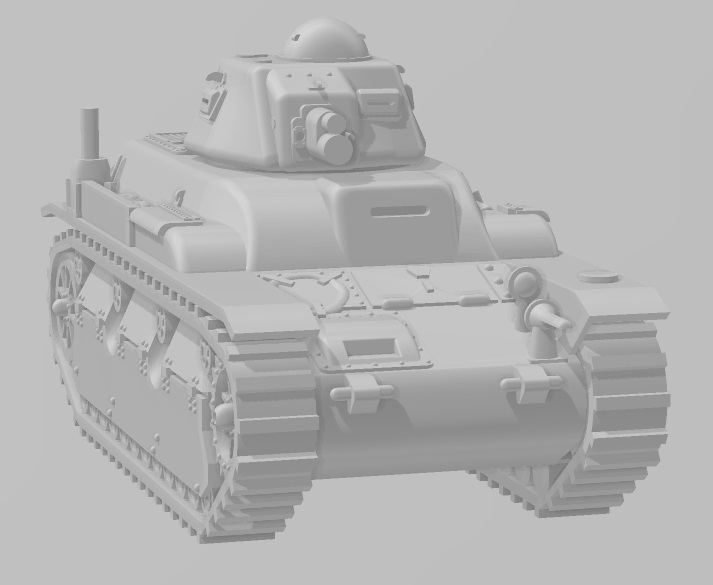 Renault R40 avec canon court version 2 - 3DForge