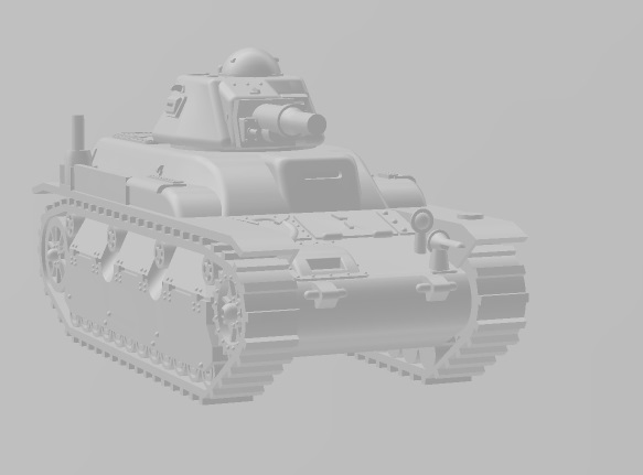 Renault R40 avec canon long version 2 - 3DForge